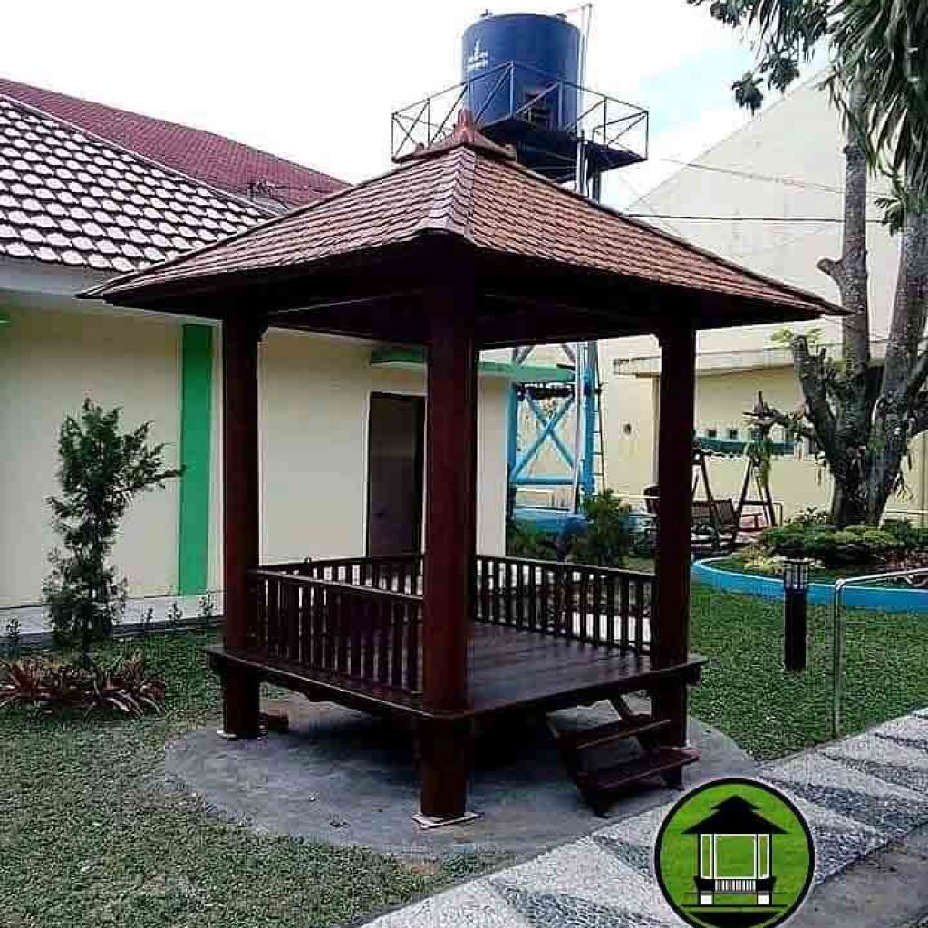 Harga Gazebo Kayu Kelapa ukuran 2x2 Gelugu Murah