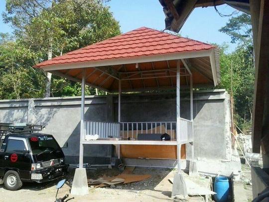 Jual Gazebo Besi Hollow dan Baja Ringan